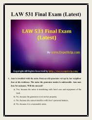 UOP Business Law 531 Week 6 Final Exam Question Answers