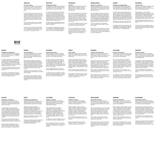 Ikea DALSKÄR mitigeur lavabo avec bonde - 30281305 - Manuels