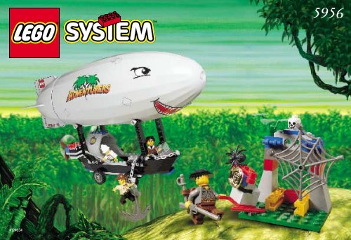 Lego AIR ZEPPELIN - 5956 (1999) - Track Master BUILD. INST. FOR 5956