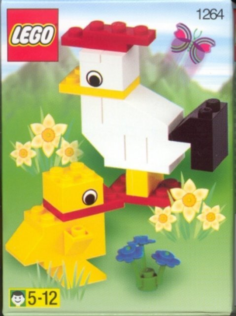 Lego HEN WITH CHICKEN - 1264 (2000) - SHELL TANK STATION BUILD. INST ...