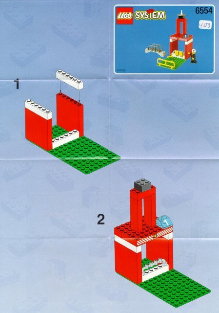 Lego FIRE STATION - 6554 (1997) - Fire Engine BUILDINS. FIRE STATION (1 ...