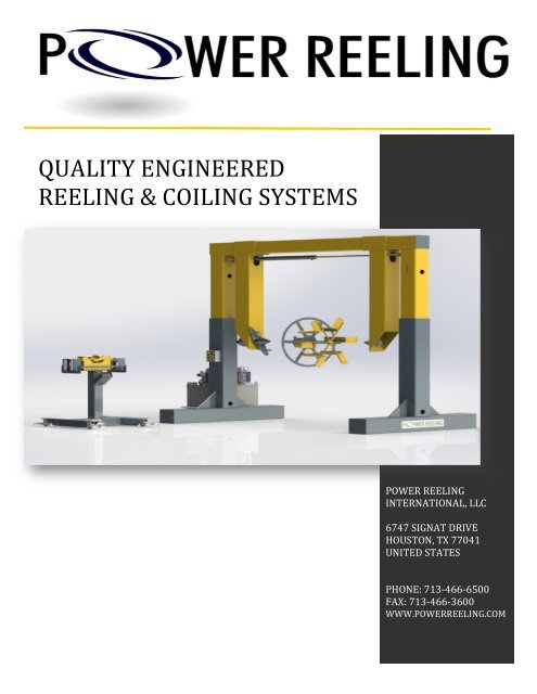 Power Reeling 2016 Catalog