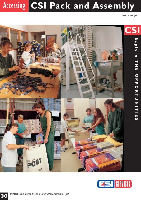 CSI Pack and Assembly CSI - Corrective Services Industries