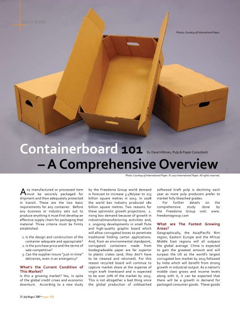 Containerboard 101 – A Comprehensive Overview