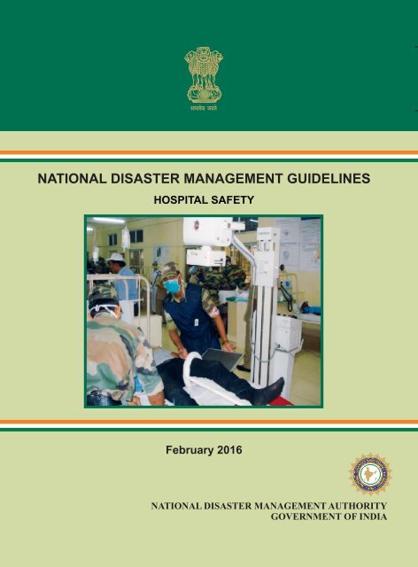National Disaster Management Guidelines Hospital Safety