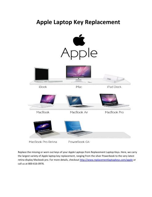 Apple Laptop Key Replacement