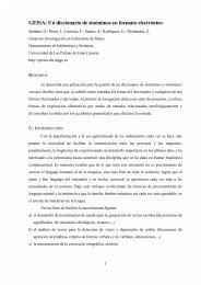 Proyecto GEISA: GEstión Integrada de Sinónimos y Antónimos