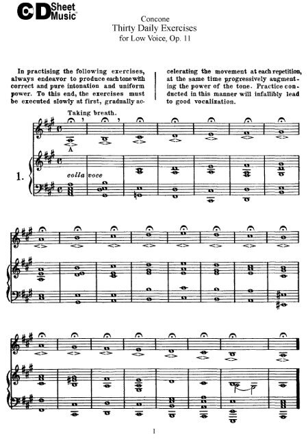 Concone - Exercises, Low Voice - Eric Hanson, Tenor