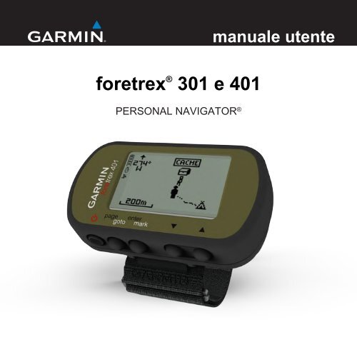 Garmin Foretrex® 301 - manuale utente