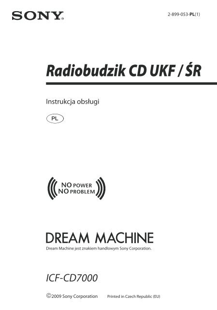 Sony ICF-CD7000 - ICF-CD7000 Mode d'emploi Polonais