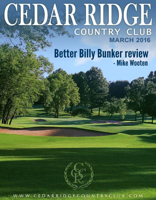 Cedar Ridge CC - March 2016