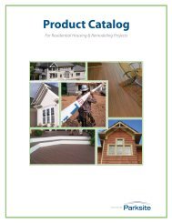 Parksite Product Catalog
