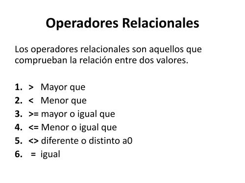 operadores y tipos de variables - jhon jimenes