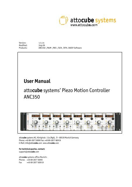 Manual ANC350 v1.5.14