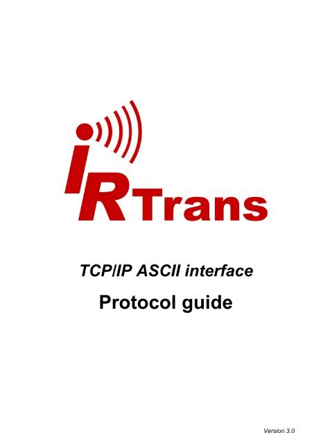 IRTrans TCP ASCII Interface EN
