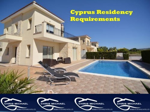 Cyprus Residency Requirements