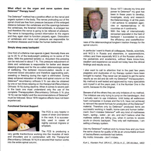 Detensor - Safe and Easy Spinal traction (Disk Decompression) Therapy