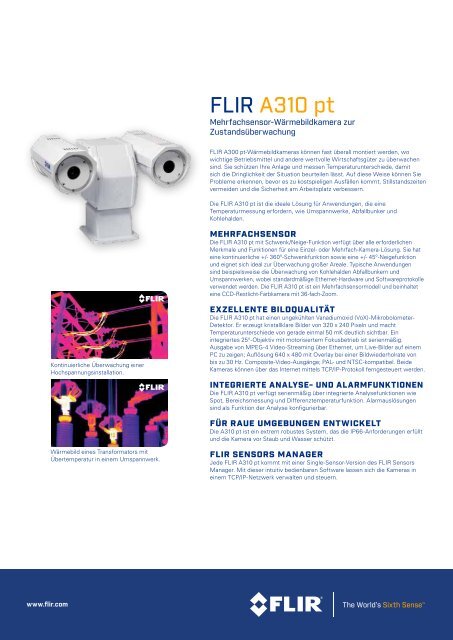 FLIR A310pt Brandschutz
