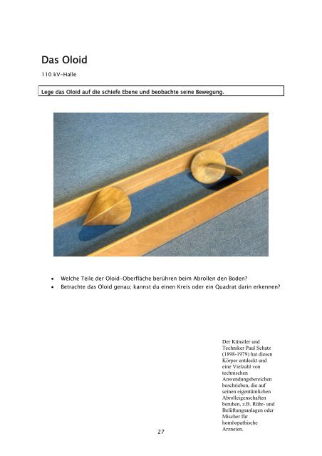 Das Oloid - Imaginata