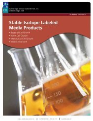 CIL NMR Solvent Data Chart - Cambridge Isotope Laboratories