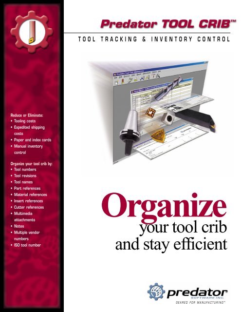 tool tracking & inventory control - Predator Software