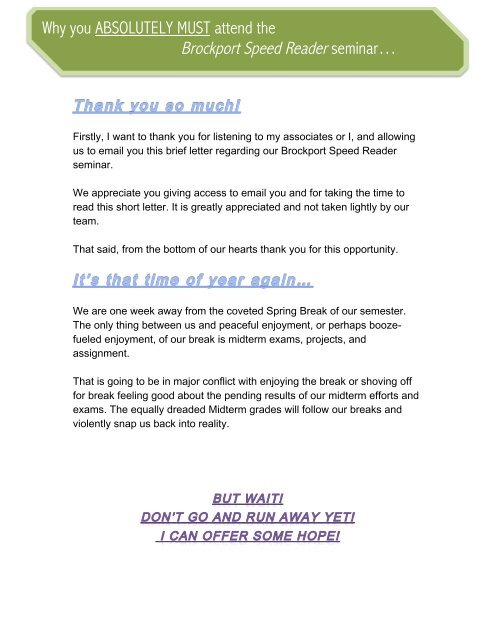 Why You Should Take A Speed Reading Course