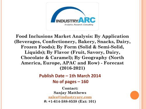 Food inclusion market