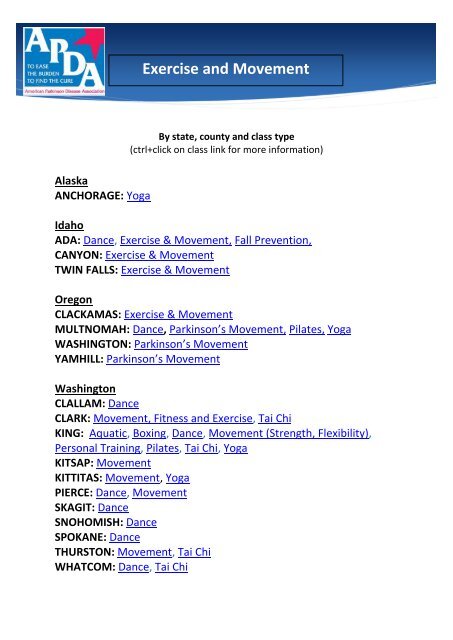 Exercise and Movement