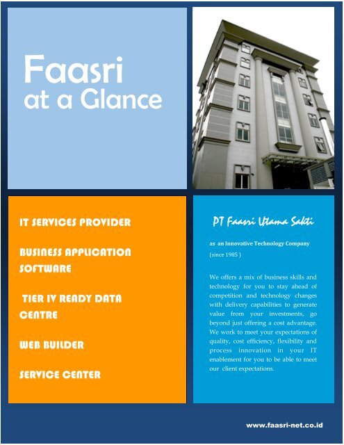 at a Glance - faasri