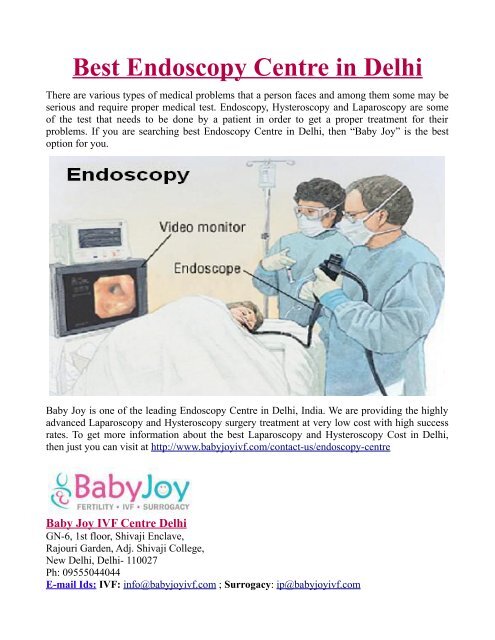 Best Endoscopy Centre Delhi