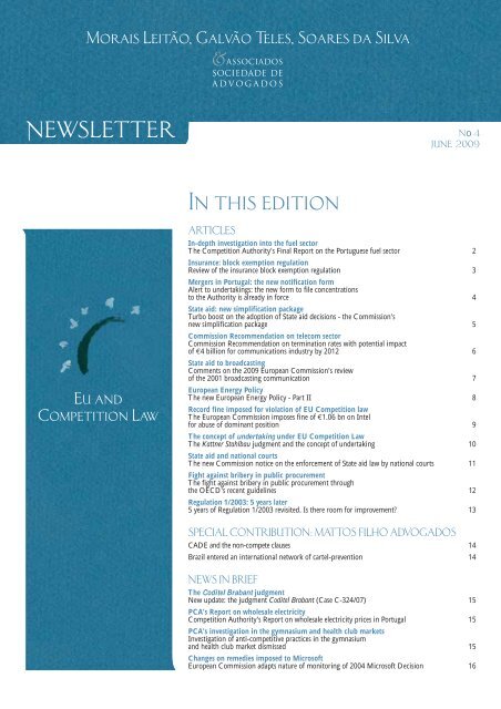 Coditel Brabant - Morais Leitão, Galvão Teles, Soares da Silva