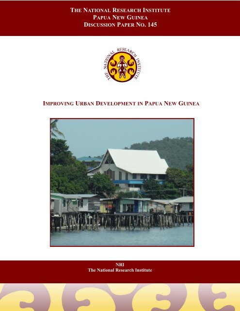 IMPROVING URBAN DEVELOPMENT PAPUA NEW GUINEA