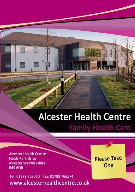 AlcesterhealthCentrebooklet