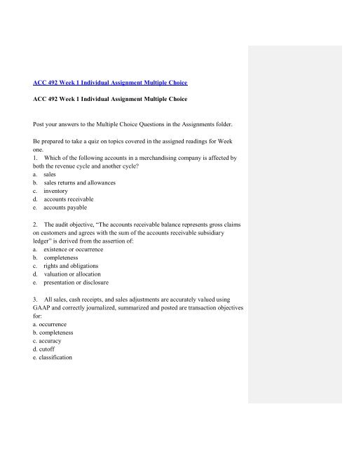 ACC 492 Online Help,ACC 492 Course Tutorials,ACC 492 UOP Guide