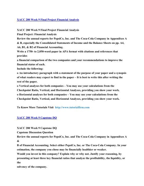 XACC 280 UOP Tutorials,XACC 280 UOP Assignments,XACC 280 UOP Entire Class