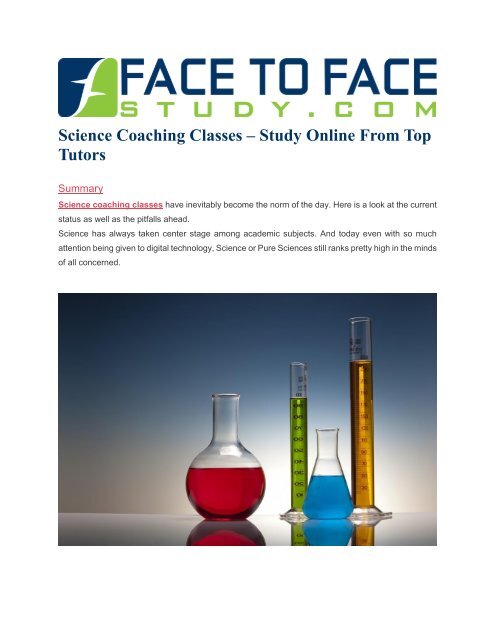 Science Coaching Classes