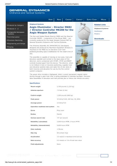 General Dynamics Ordnance and Tactical Systems