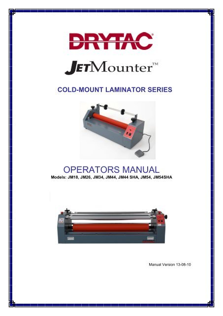 cold- mount laminator series - Hot Press