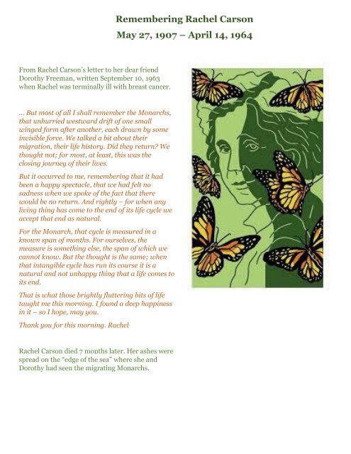 Remembering Rachel Carson