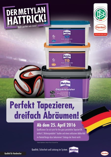 Henkel Metylan Aktion EM Ball