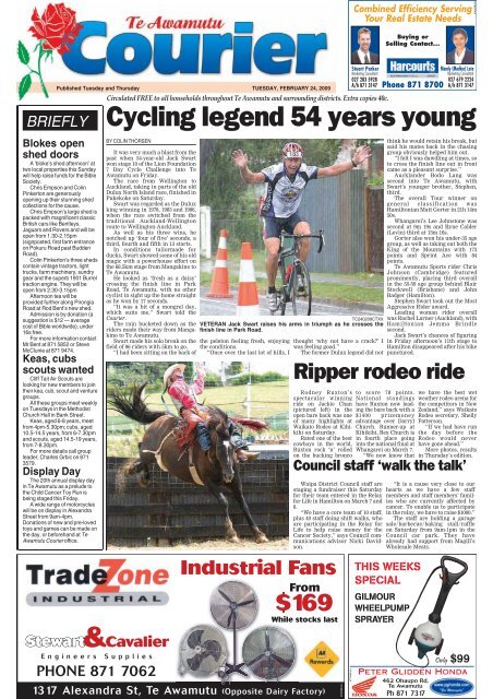 Te Awamutu Courier - February 24th, 2009 - Te Awamutu Online