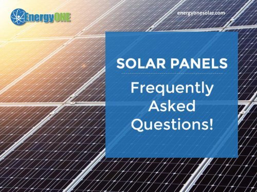 Frequently Asked Questions about Solar Energy in Houston