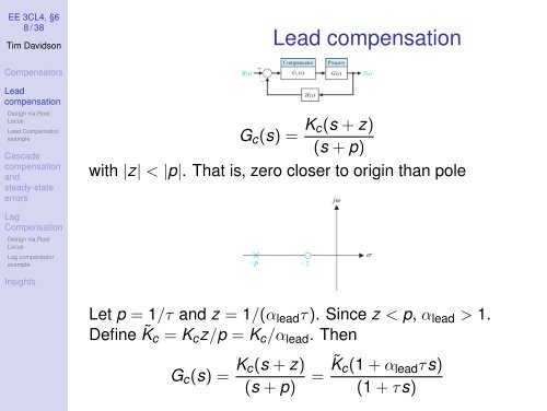 EE 3CL4, §6 8 / 38 Tim D