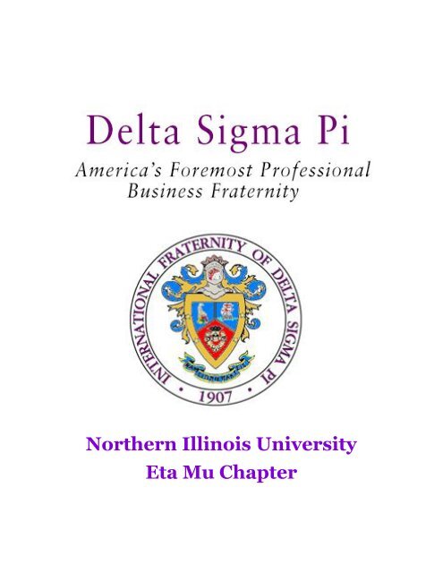 Delta Sigma Pi Eta Mu Portfolio