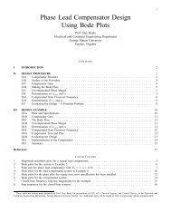 Lead Compensator Design Using Root Locus Techniques