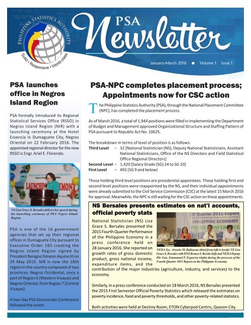 PSA Newsletter