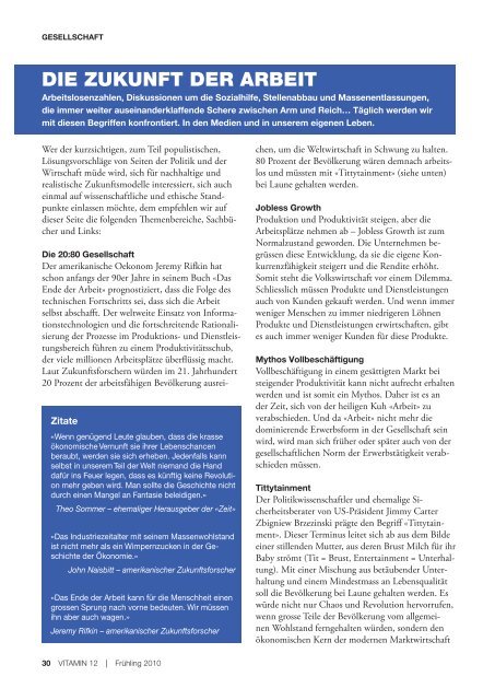 Die Zukunft der Arbeit
