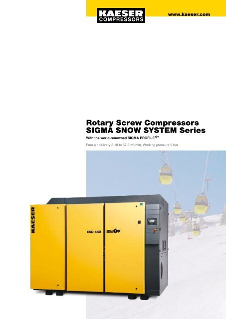 Rotary Screw Compressors SIGMA SNOW ... - Kaeser Australia