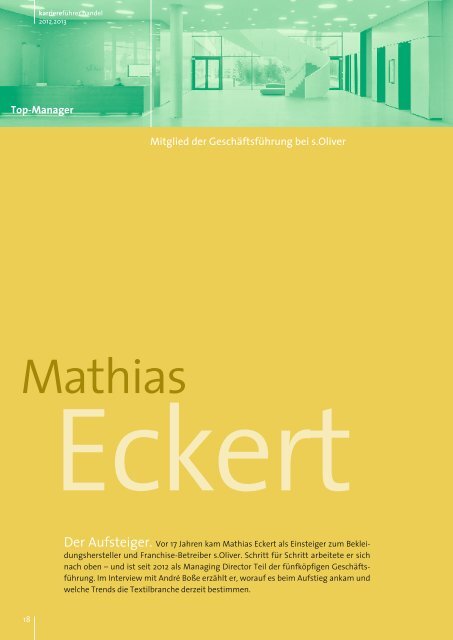 Interview mit Mathias Eckert als PDF ansehen - Karrierefuehrer.de