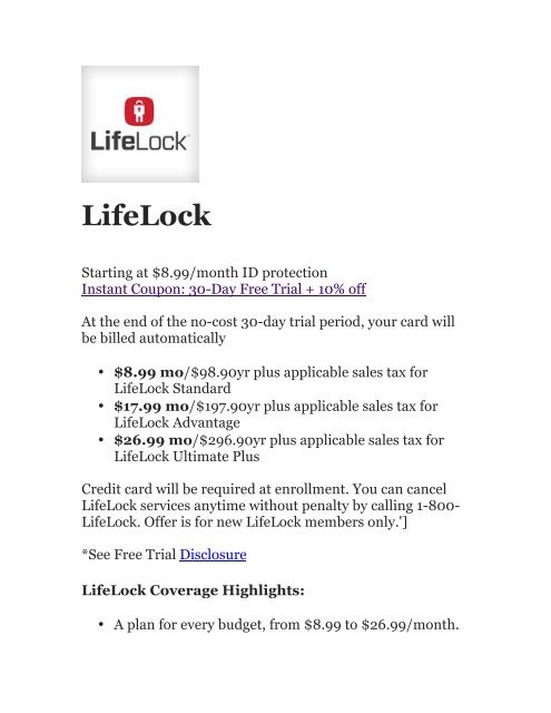 Learn about LifeLock Identity Theft Protection